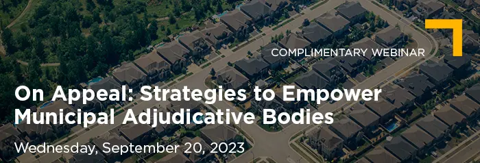 On Appeal: Strategies to Empower Municipal Adjudicative Bodies